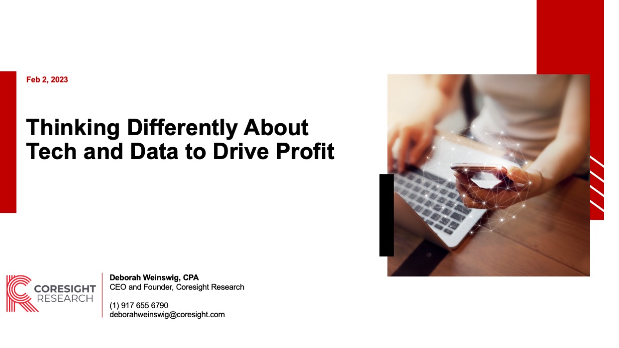 Thinking Differently About Tech and Data To Drive Profit—Insights ...