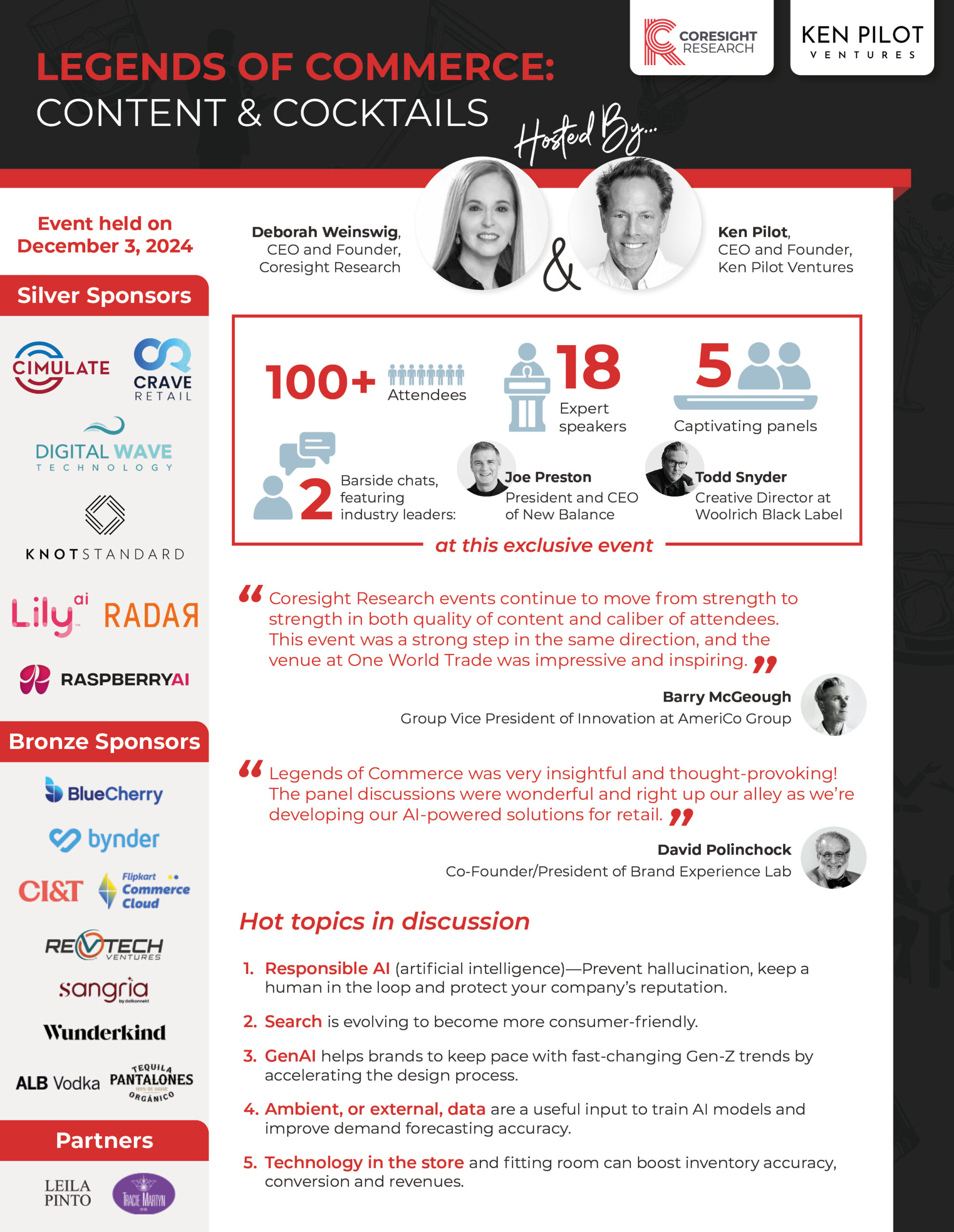 Legends of Commerce: Event Highlights—Infographic | Coresight Research